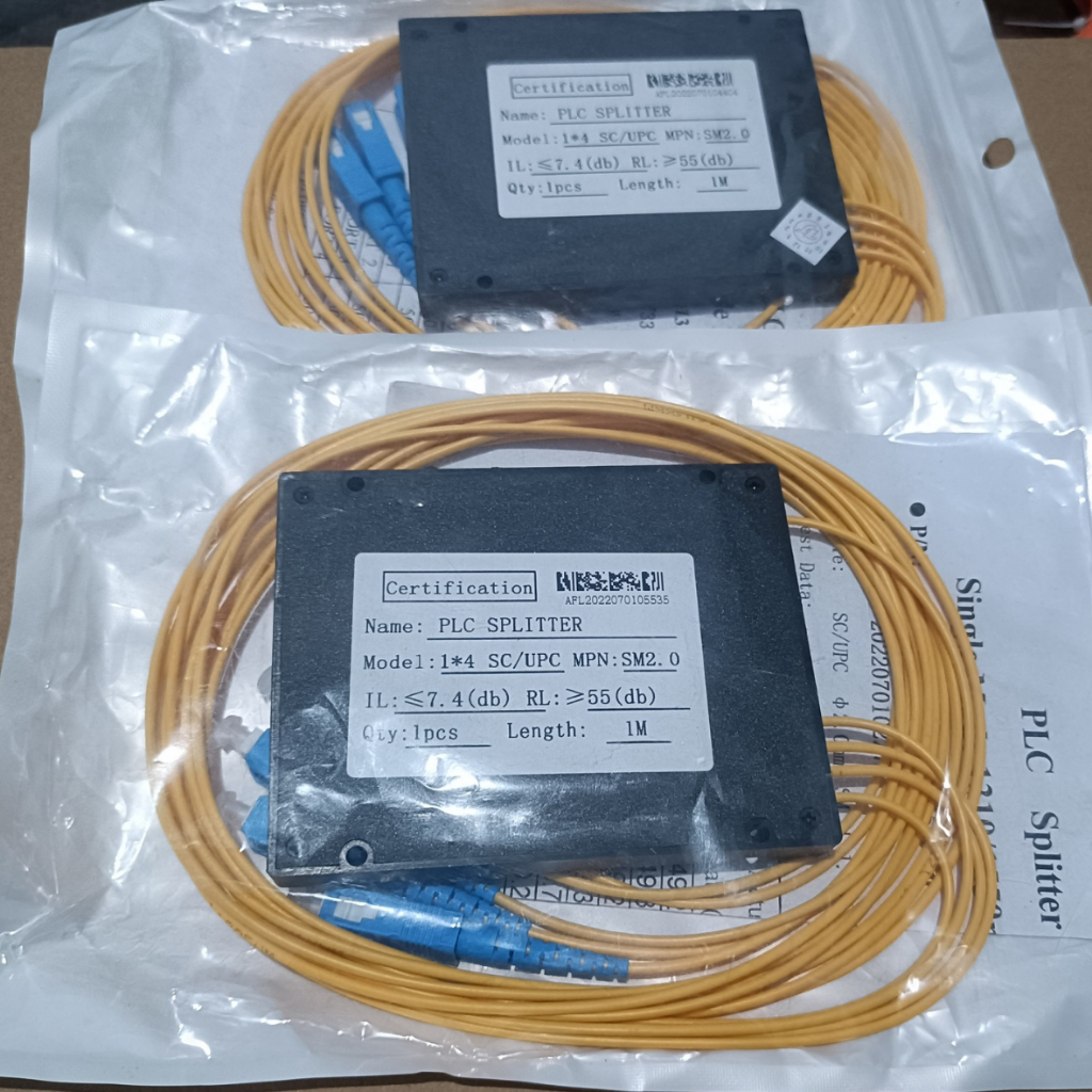 Jual PLC Splitter Modular 1x4 SC / UPC (Biru) | Shopee Indonesia