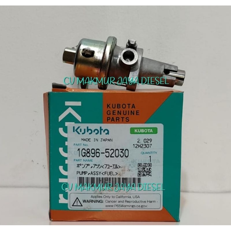 Jual Fuel Pump/Pompa Solar Manual V2203 1G896-52030 Kubota | Shopee ...
