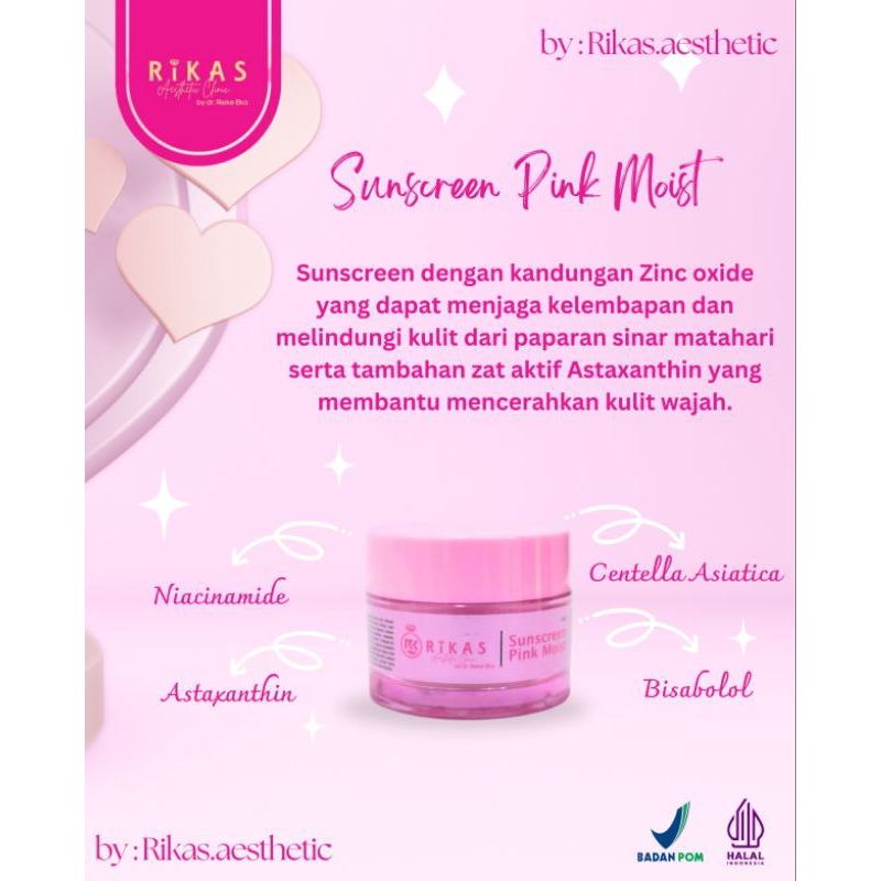 Jual SUNSCREEN PINK MOIST | Shopee Indonesia