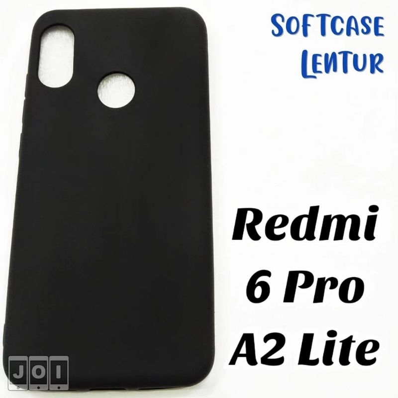Jual CASING REDMI 6 PRO A2 LITE FULL BLACK SOFTCASE PRO CAMERA | Shopee ...