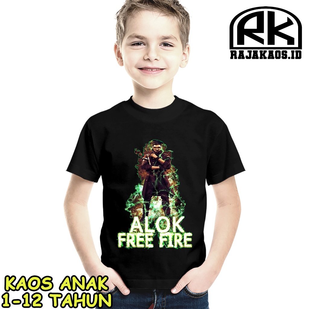 Jual RAJA KAOS ANAK FREE FIRE ALOK 3 USIA 1-12 TAHUN - BAJU FREE FIRE ...
