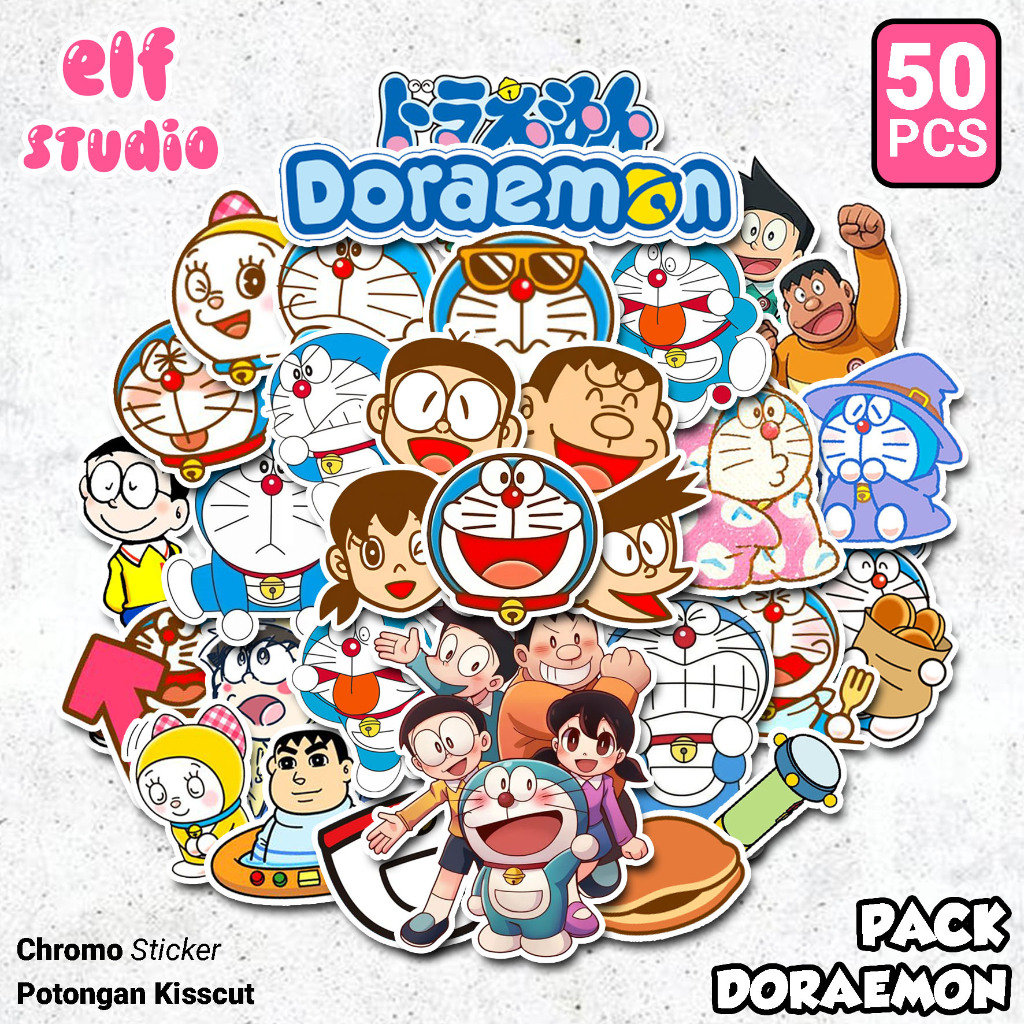 Jual Stiker Doraemon 50 PCS Sticker Kartun Anak Pack Nobita Dorami ...