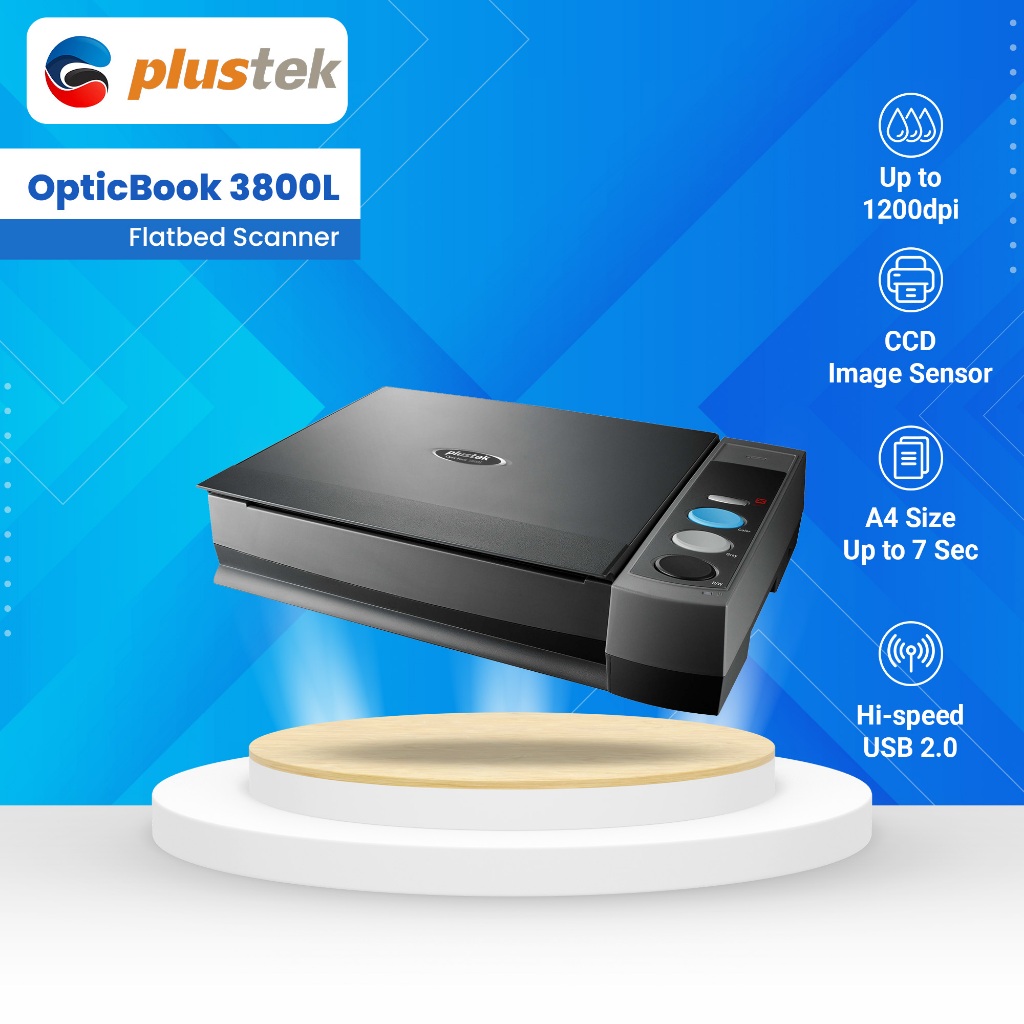 Jual PLUSTEK Scanner Opticbook 3800L | Shopee Indonesia