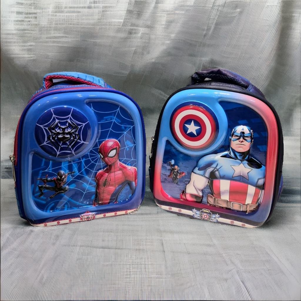 Jual TAS RANSEL ANAK SEKOLAH TK EMBOSS / BACKPACK SEKOLAH TK/PAUD EMBOSE TIMBUL KARAKTER MARVEL ...