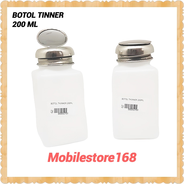Jual BOTOL TINNER 200ML / POMPA TEMPAT TINNER CAIRAN THINER TINER ALKOHOL | Shopee Indonesia