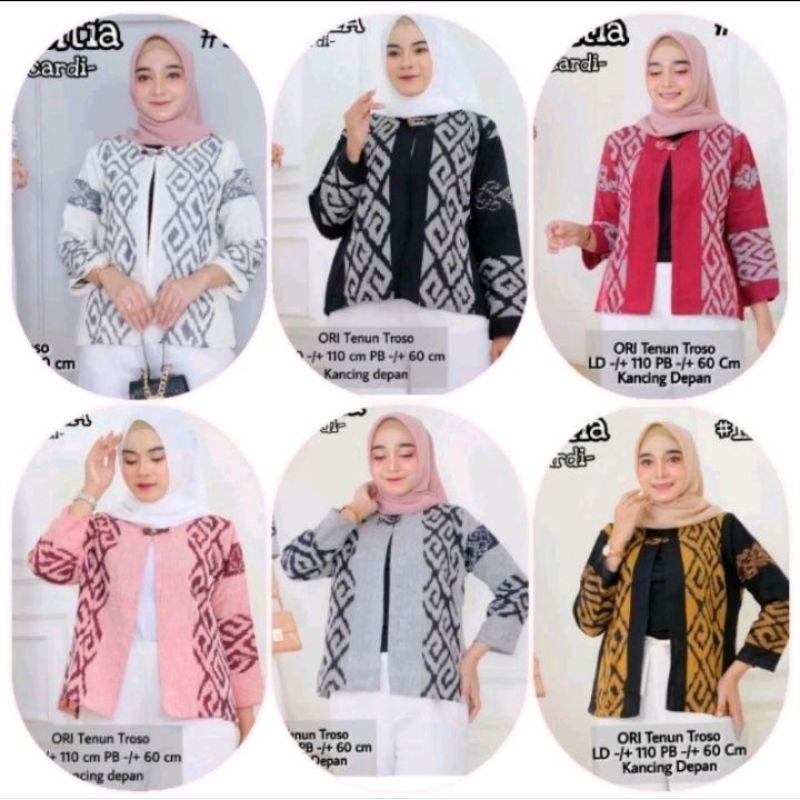 Jual BLAZER TENUN outer tenun blangket jepara clasic baju kantor ...