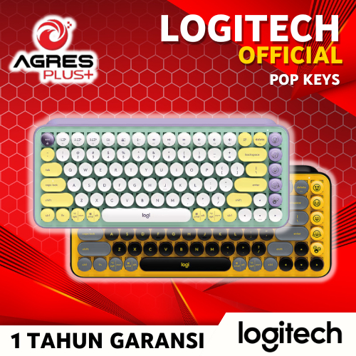 Jual LOGITECH POP KEYS Wireless Mechanical Keyboard Compact Bluetooth ...