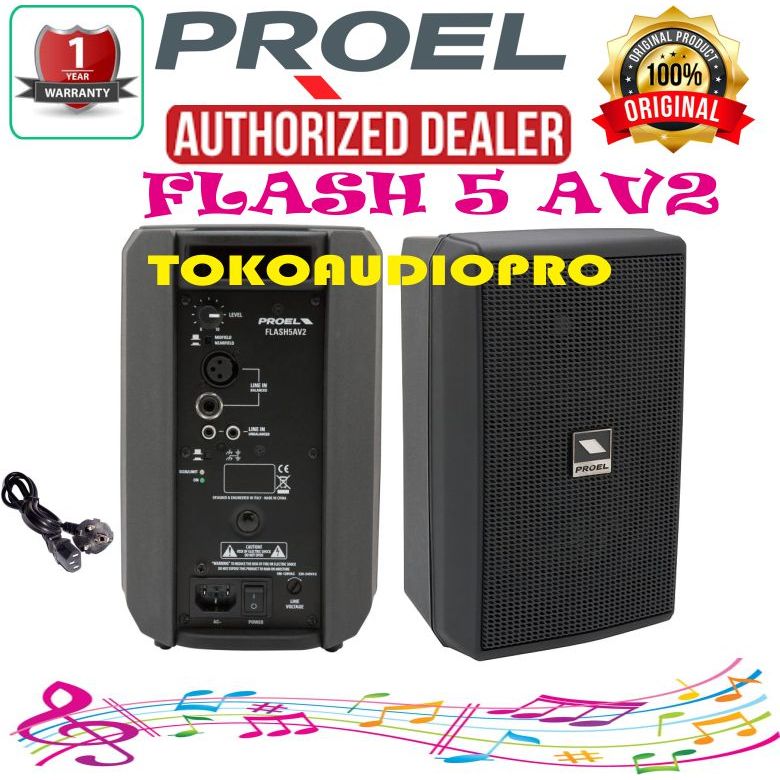 Jual Proel FLASH 5 AV2 2-way processed active loudspeaker system | Shopee Indonesia
