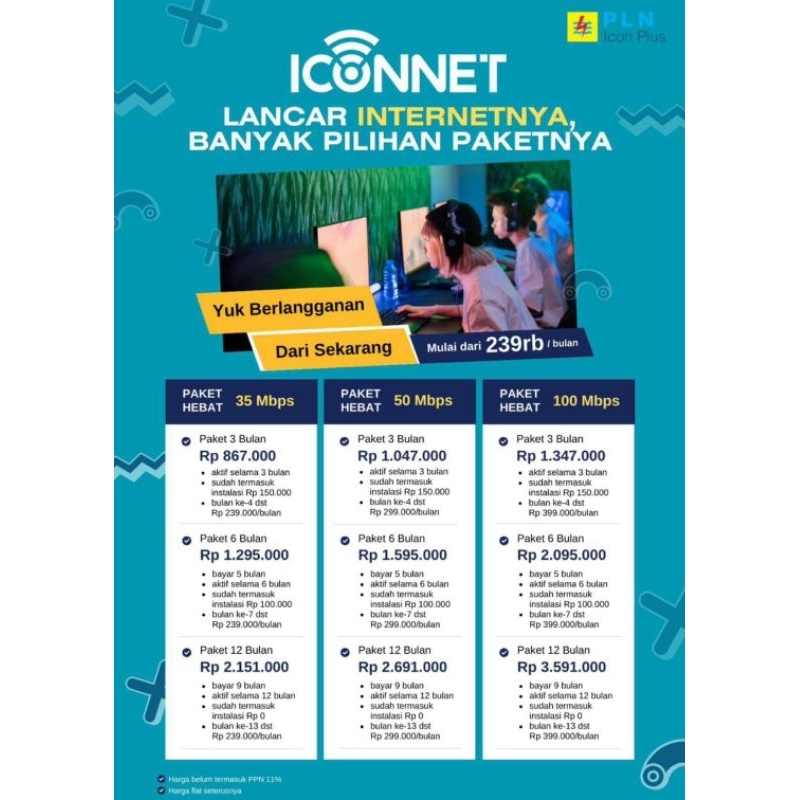 Jual Iconnet Paket Hebat 35 mbps | Shopee Indonesia
