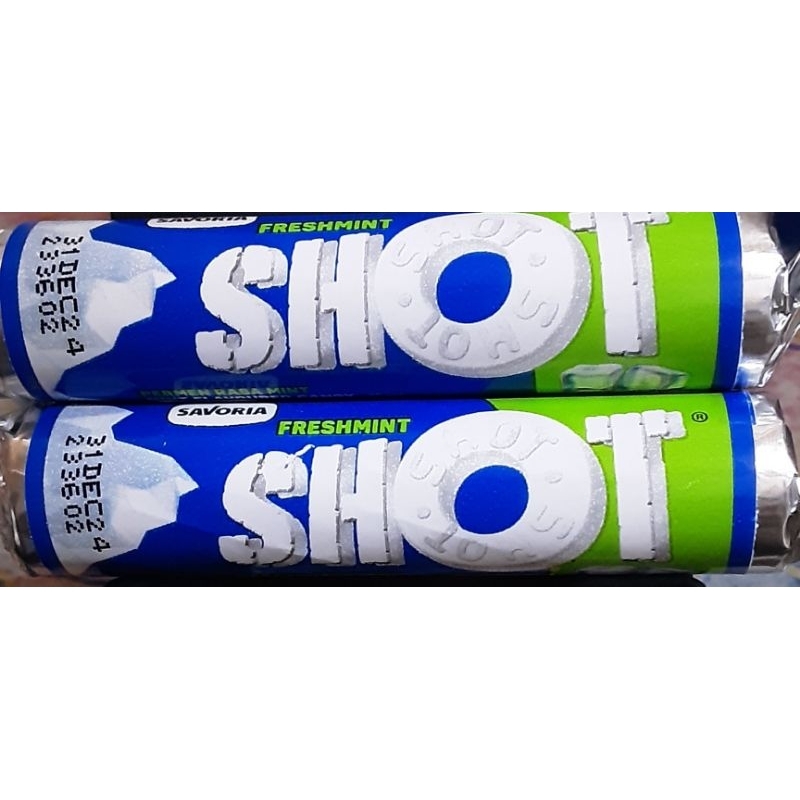 Jual SHOT FRESHMINT Candy Roll - Permen Bolong Rasa Mint Segar 24gr ...