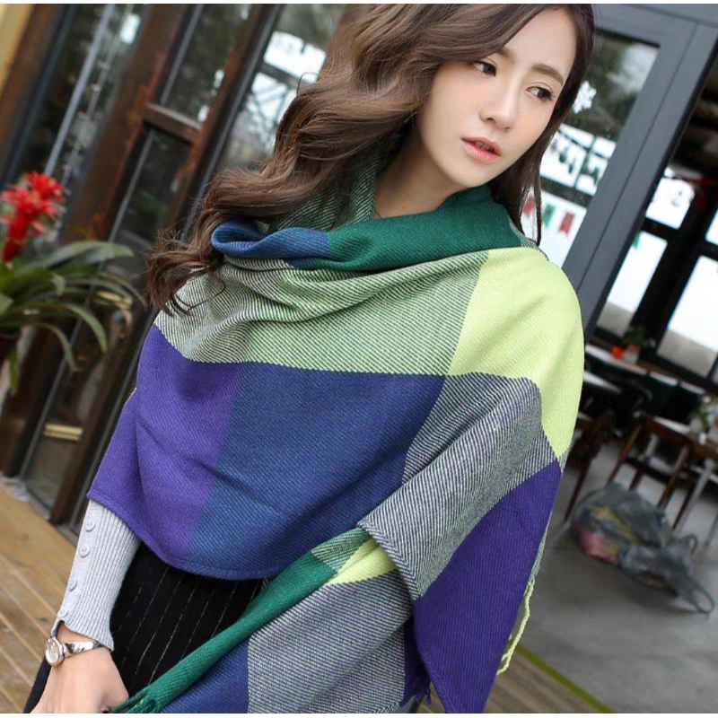 Jual ️NEW Syal Korea Scarf Wool Cashmere Immitation Fashion Winter ...