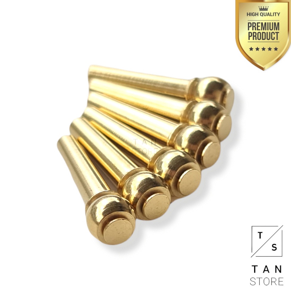 Jual SPESIAL AWAL TAHUN Iron Gold Bridge Pin Besi Emas Gitar Akustik ...