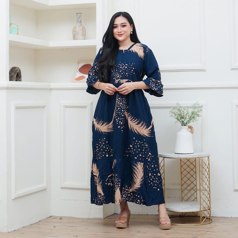 Jual LAVINA MIRANDA DASTER DRESS LENGAN 3/4 JUMBO DASTER RAYON BAGUS TIDAK NERAWANG | Shopee ...