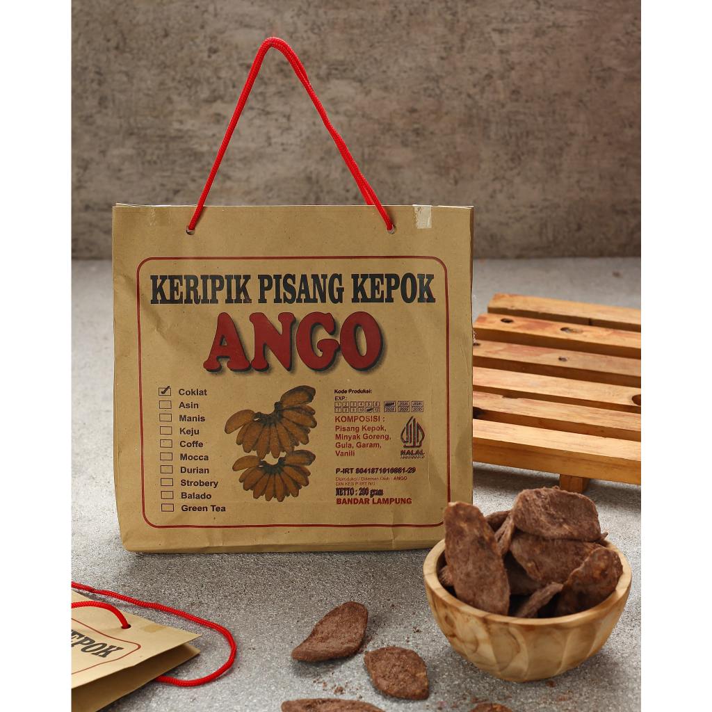 Jual Keripik Pisang Kepok ANGO Asli Khas Lampung | Shopee Indonesia