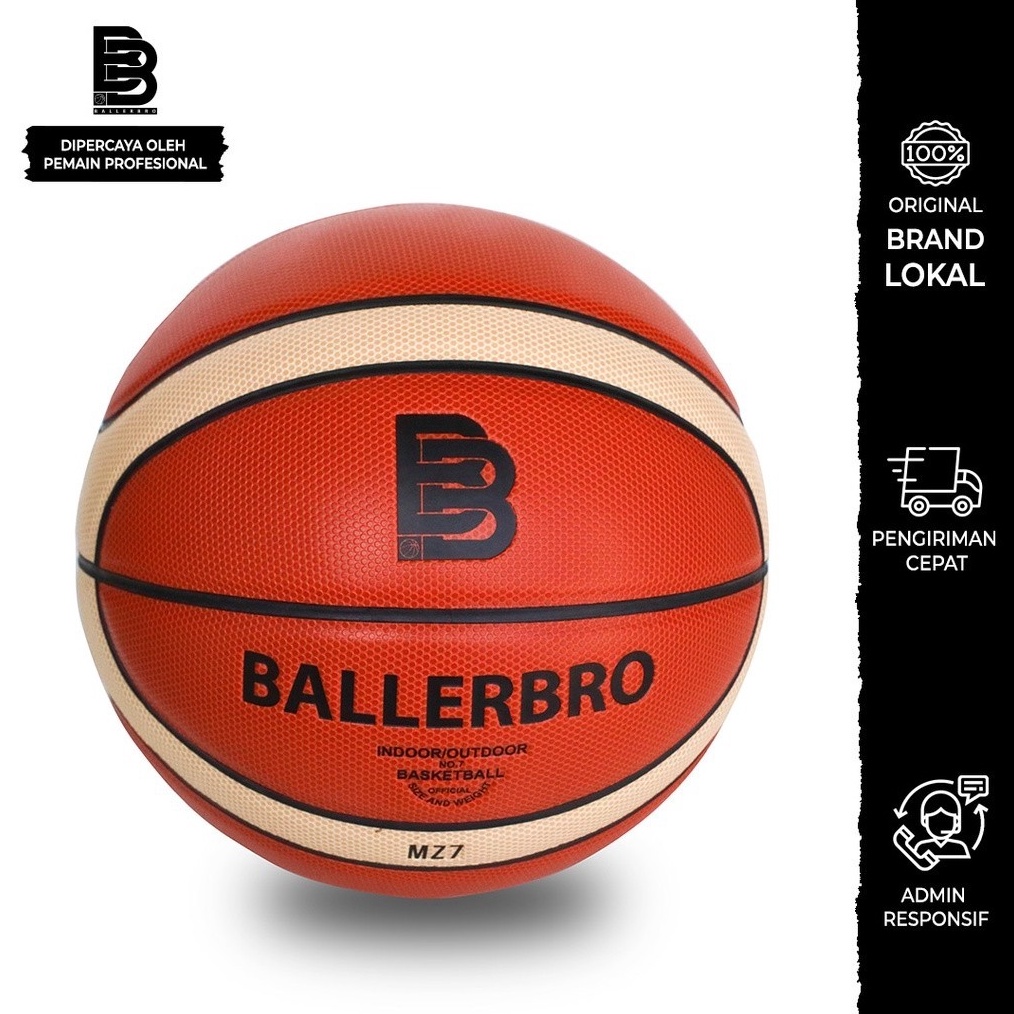 Jual KODE F43Z Bola Basket Ballerbro MZ7 Leather | Shopee Indonesia