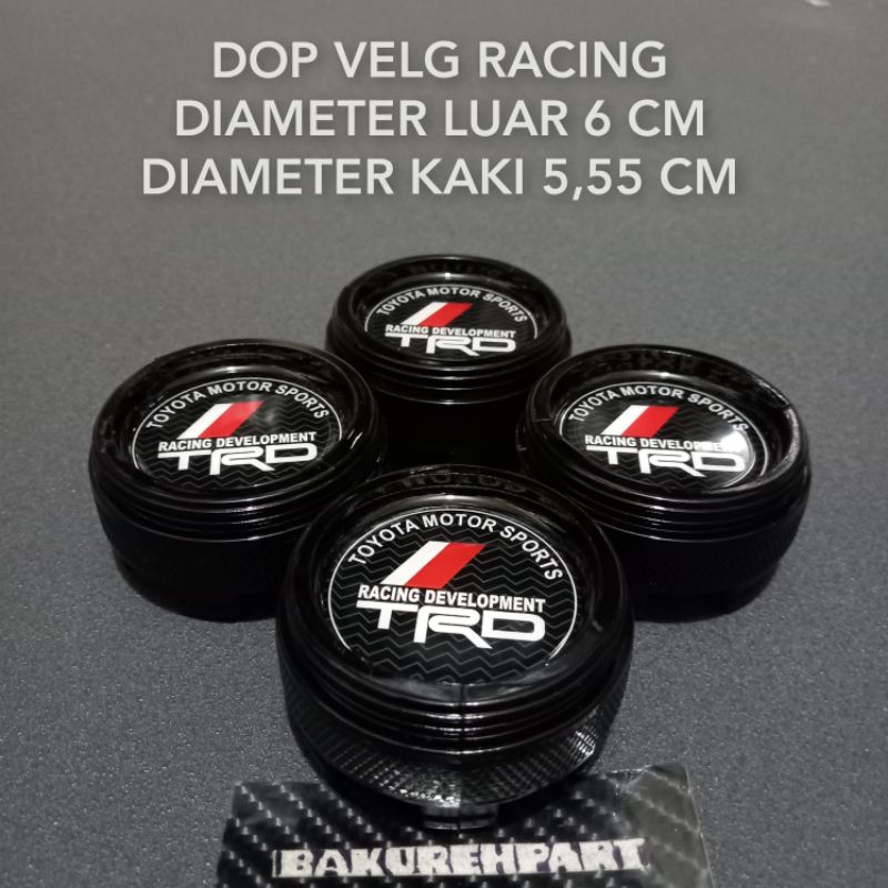 Jual Dop roda tutup velg mobil racing silinder kecil logo TRD BATIK ...