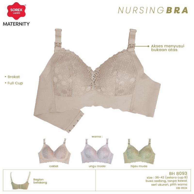 Jual Sorex BH menyusui/nursing 8093 Breast feeding bra uk.36-42 tanpa ...