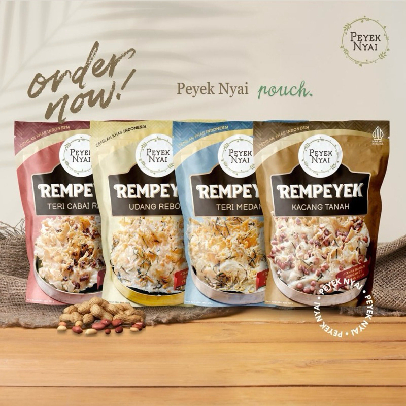 Jual Peyek Nyai - Rempeyek Semua Varian (POUCH) | Peyek Kacang | Peyek ...
