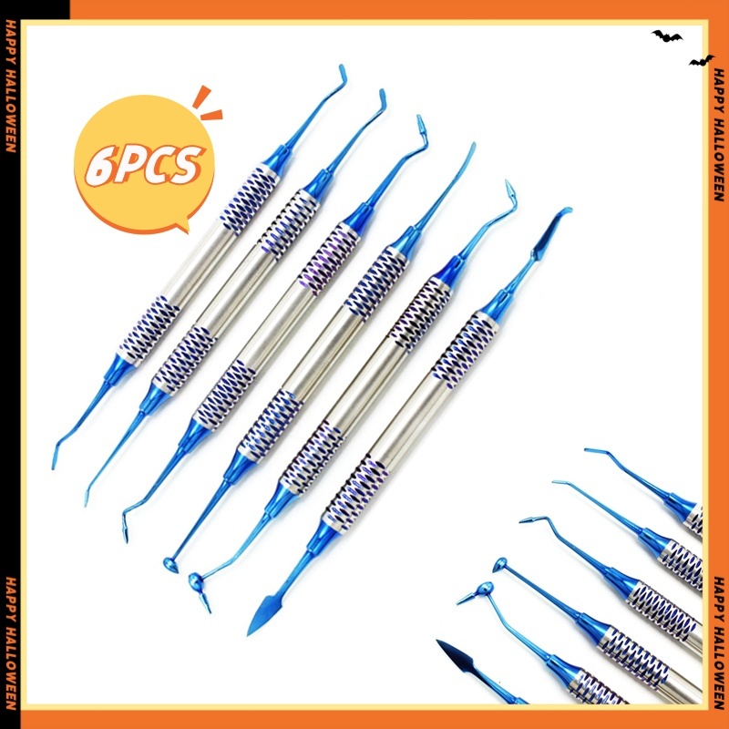Jual 6pcs/set dental composite spatula filling carving instrumen ...