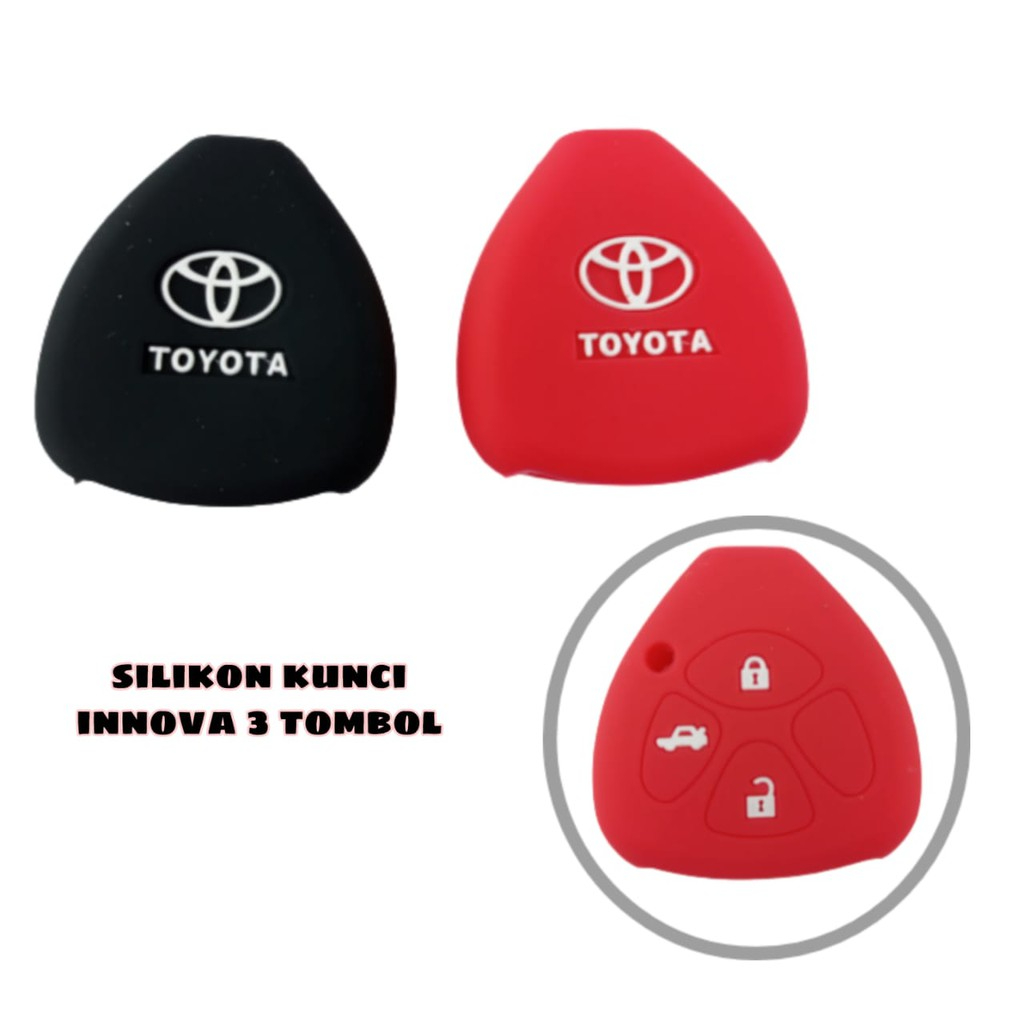 Jual Cover Sarung Kondom Silikon Remote Kunci Mobil silikon TOYOTA INNOVA 3 TOMBOL | Shopee ...