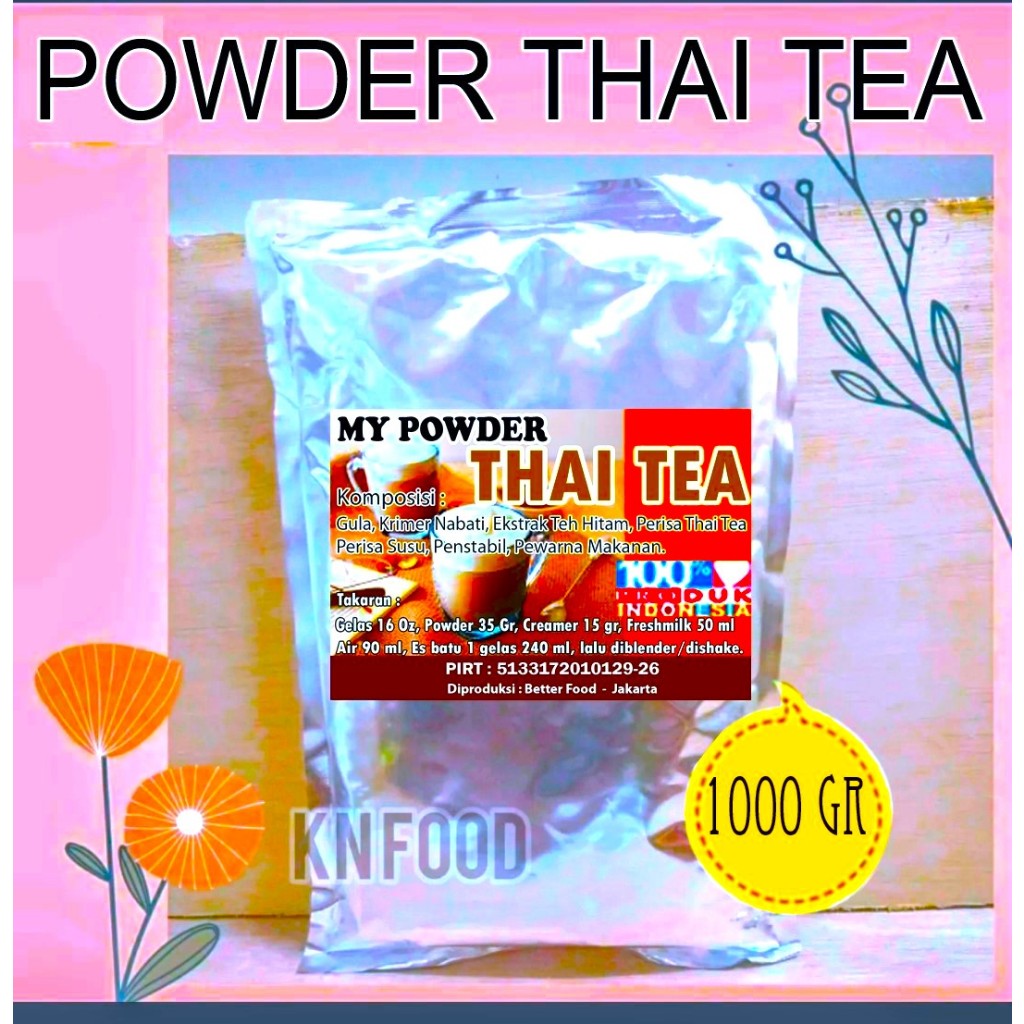 Jual Powder Thai Tea 1000 gram - Bubuk Thai Tea - Thai Tea Teh Thailand ...