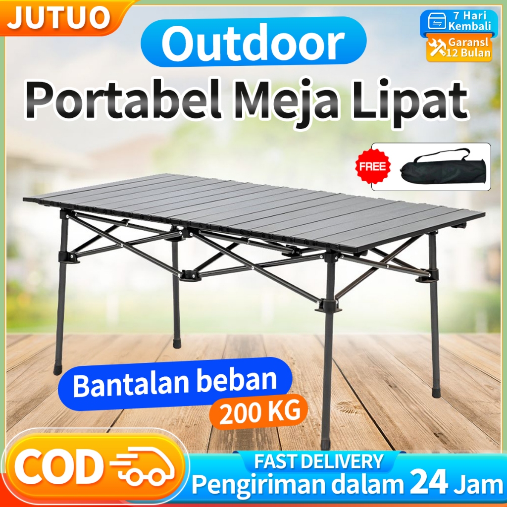Jual ⭐ Gratis Tas Penyimpanan ⭐ JT Meja Camping Lipat Outdoor Meja ...