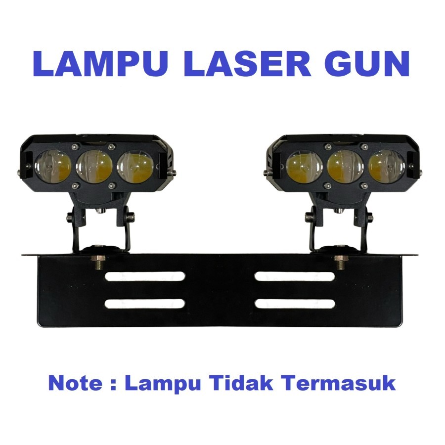 Jual Dudukan Bracket Lampu LED Tembak Braket Tanduk Bumper Plat Nomor ...
