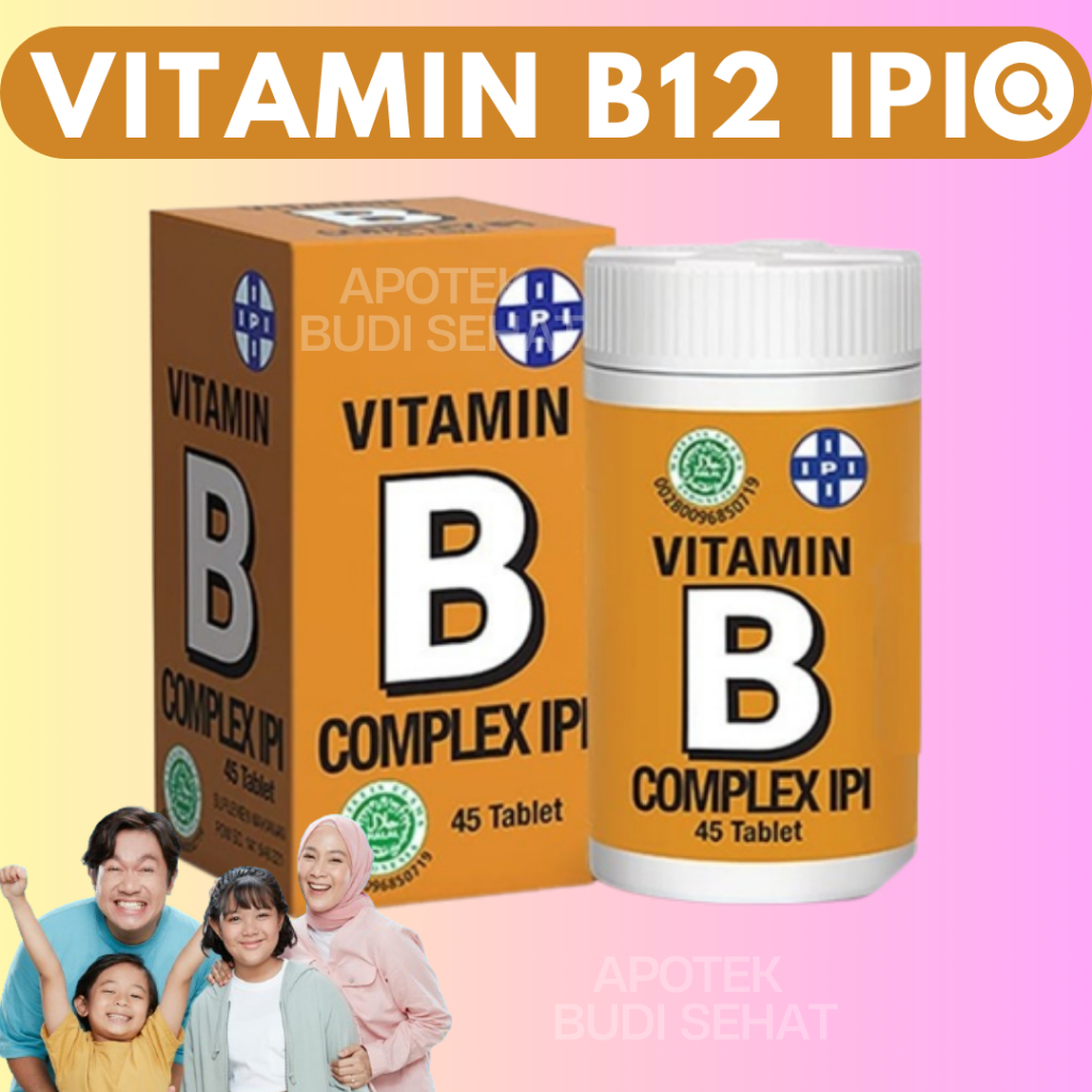 Jual Vitamin B Kompleks IPI ISI 45 Vitamin IPI B complex Vitamin B1 ...