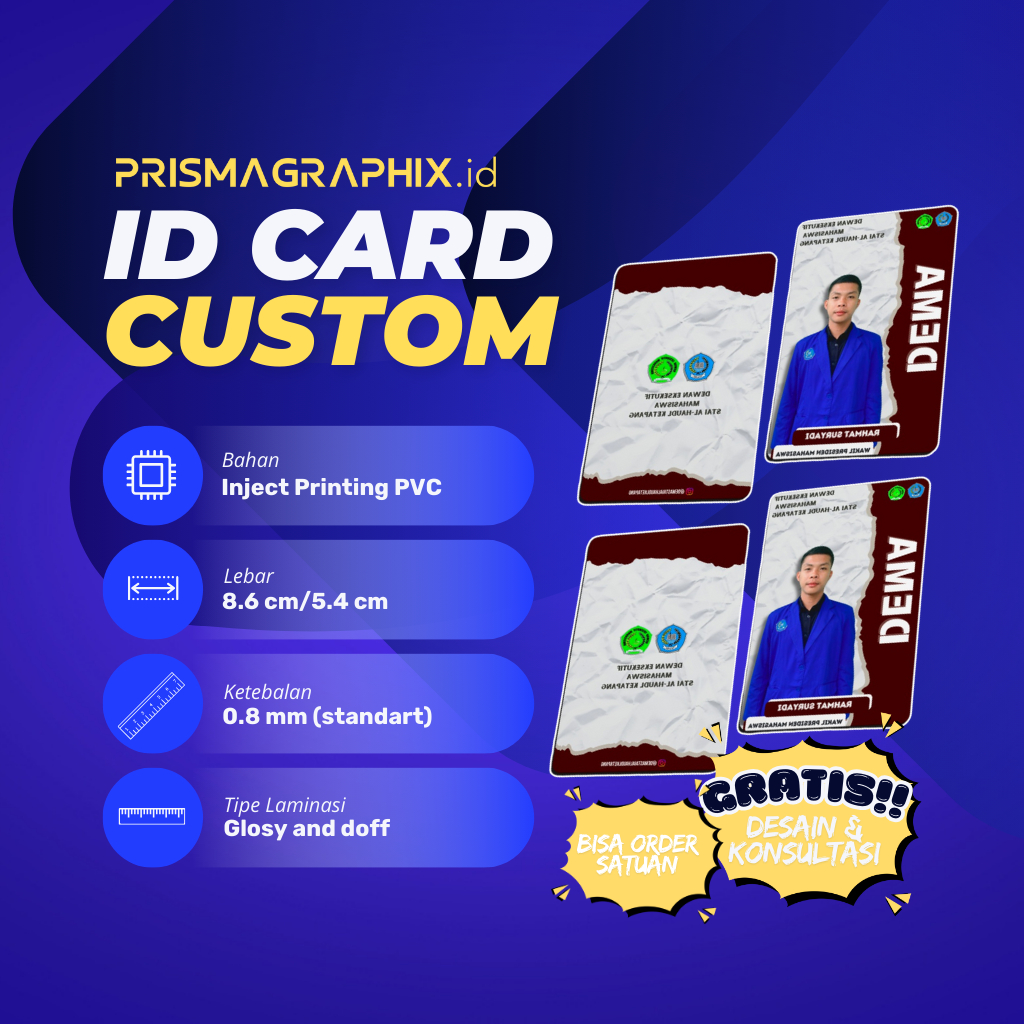 Jual ID CARD PVC - Glossy/Doff | Shopee Indonesia