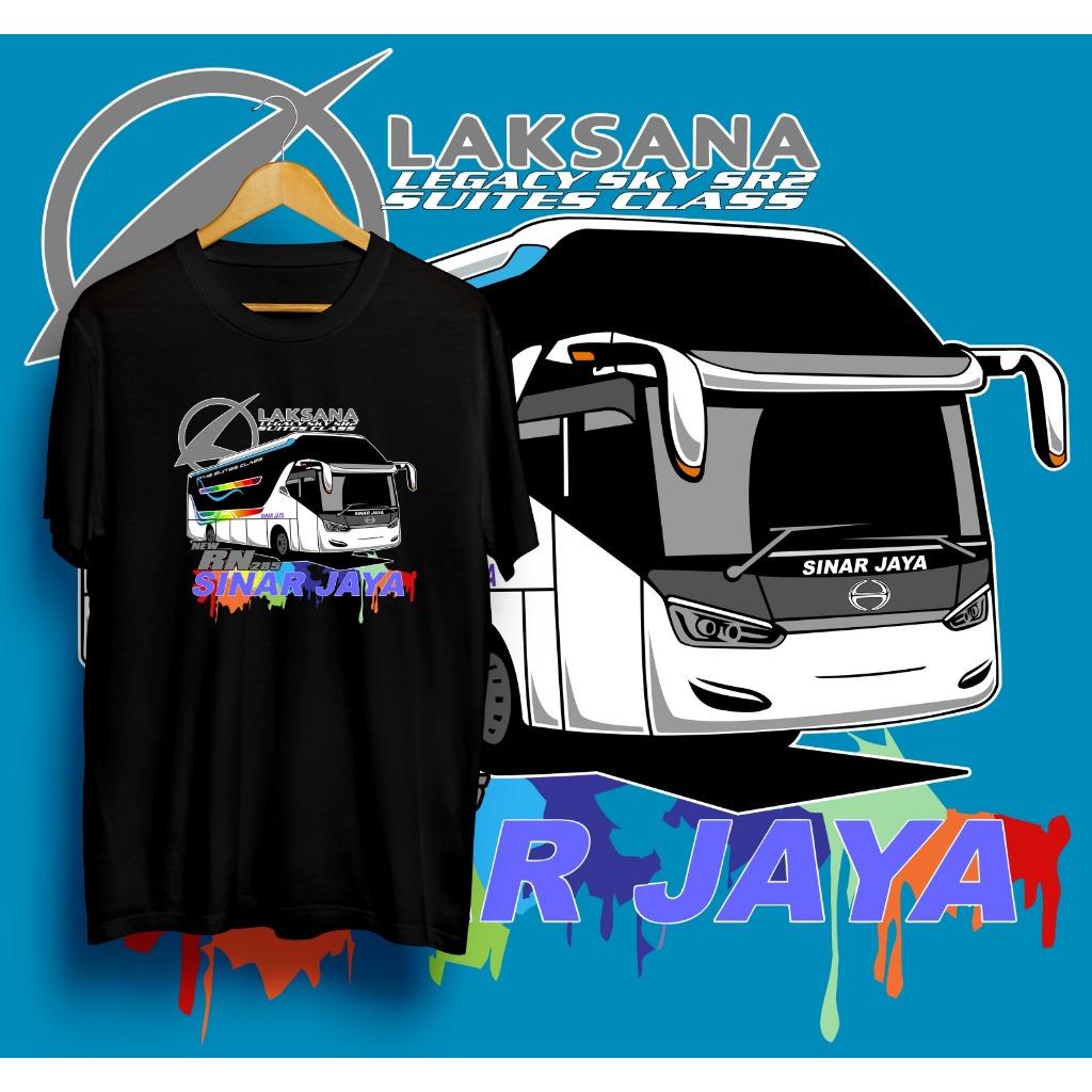 Jual [FREE STIKER]T-Shirt Kaos Bus Sinar Jaya - Laksana Legact Sky SR2 ...