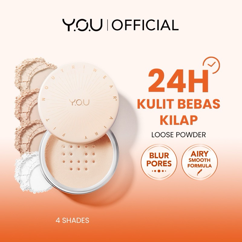 Jual YOU Noutriwear + Airy Fit Loose Powder 15gr [ Noutriwear | Oil ...