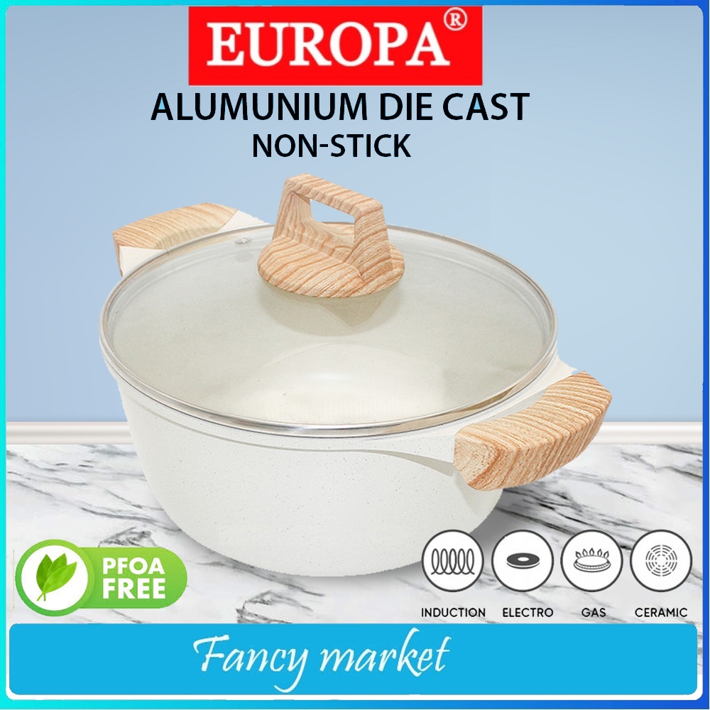 Jual PANCI EUROPA MARBLE SERIES - PANCI EUROPA Casserole Marble Pan ...