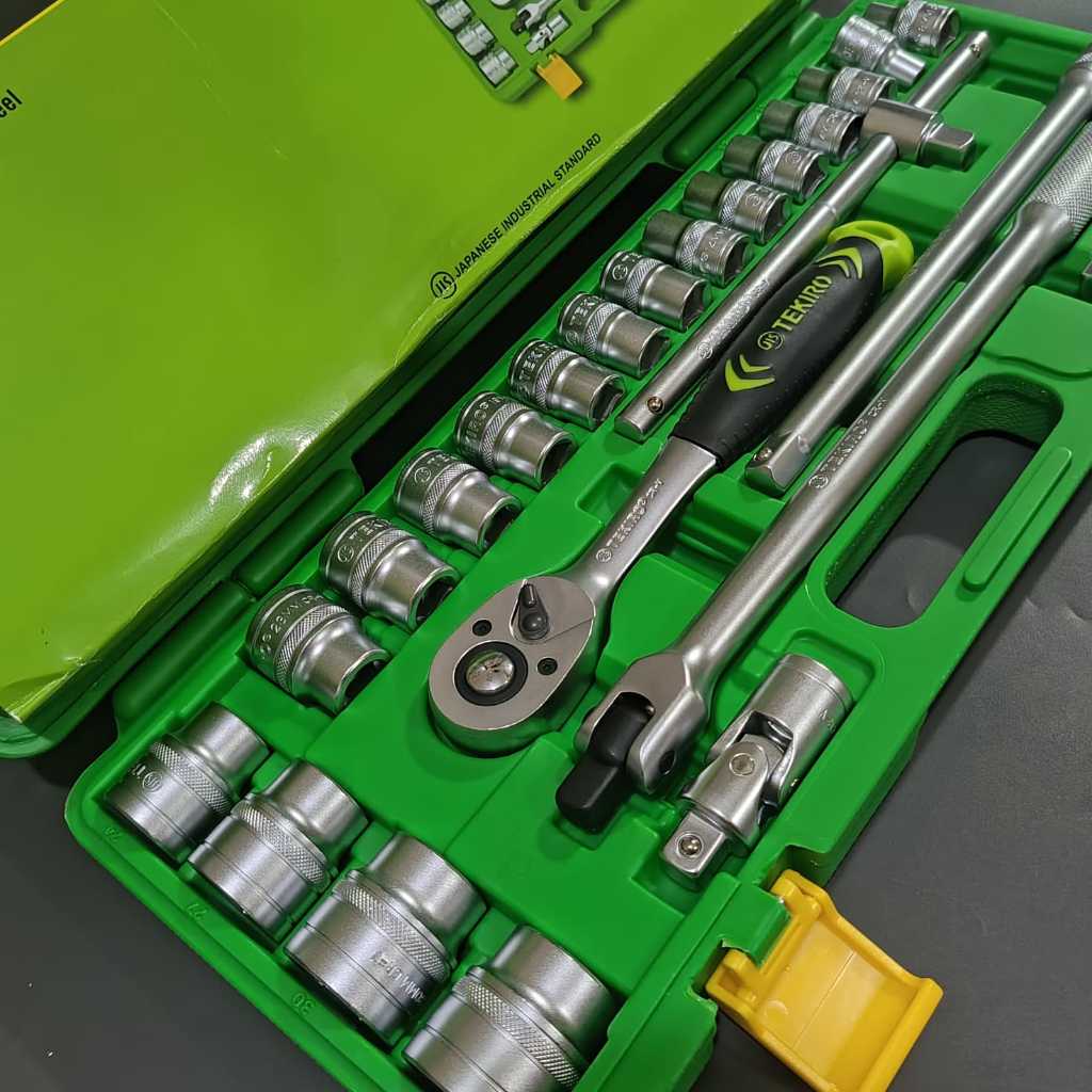 Jual KUNCI SOCK SET 24 PCS PVC TEKIRO HAND MATA SOK SHOCK SOCKET 24PCS BOX PLASTIK 6 12 PT 6PT ...