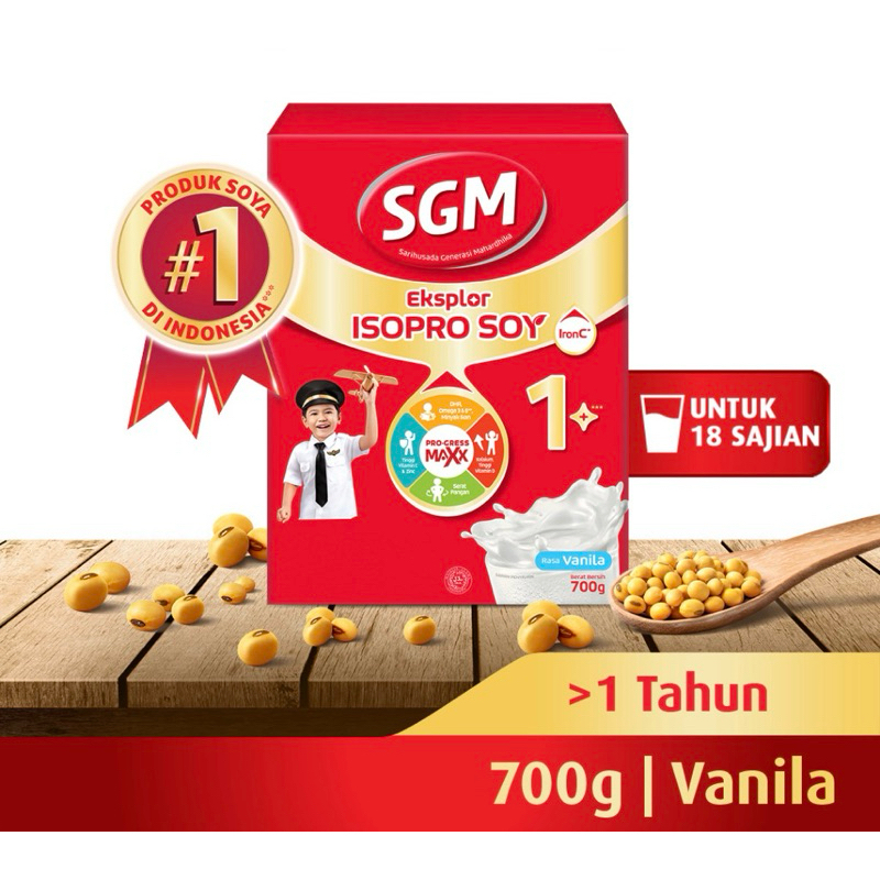 Jual SGM Eksplor ISOPRO SOY 1+ Vanilla Susu Pertumbuhan 700GR | Shopee Indonesia