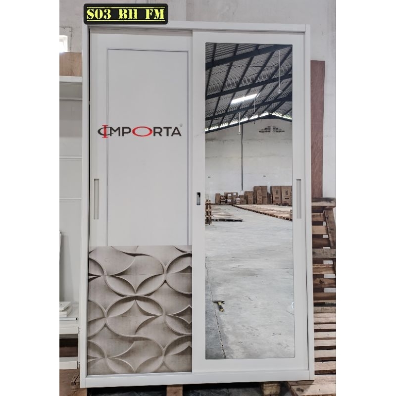 Jual Lemari plat geser/lemari besi importa 2pintu | Shopee Indonesia