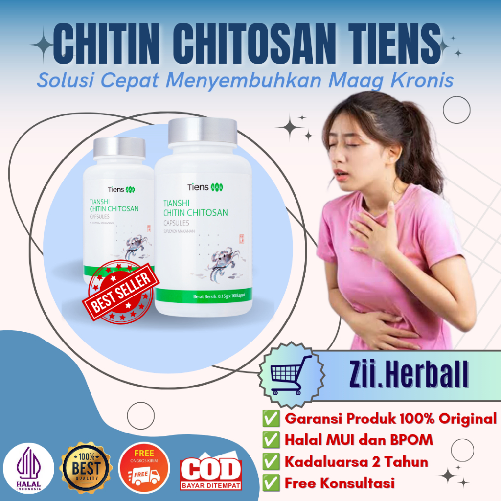Jual Obat Asam Lambung kronis G Maag Asam Lambung Chitin Chitosan Alami ...