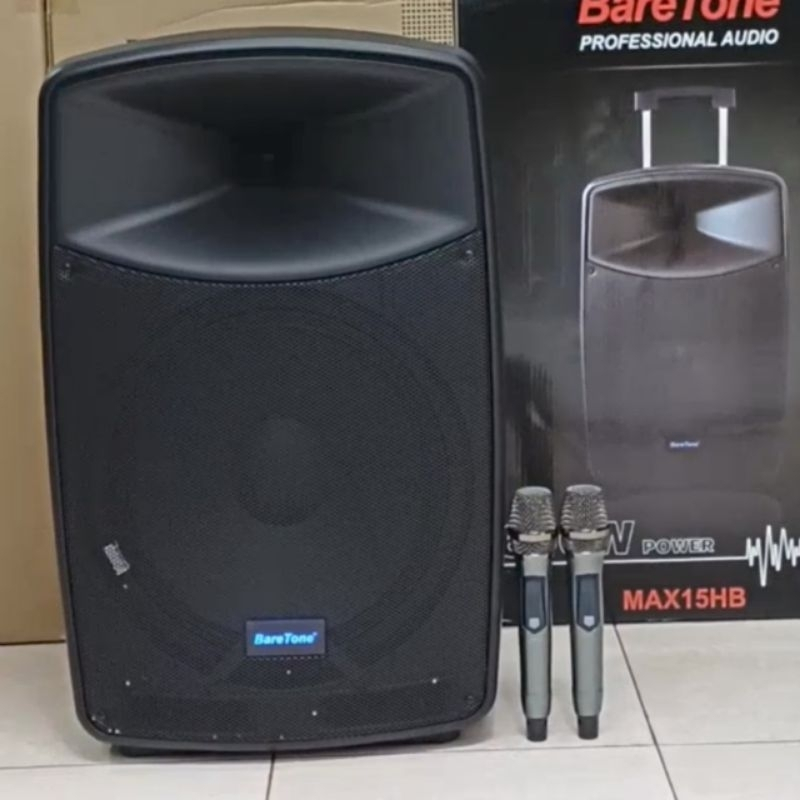 Jual Speaker Portable Baretone MAX15HB MAX 15HB 15 Inch TWS Bluetooth/Usb Original Garansi Resmi ...