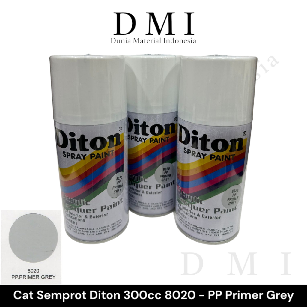 Jual Pilox DITON 300cc | 8020 PP Primer Grey 300ml | Pilok Cat Semprot | Pylox Spray Paint ...