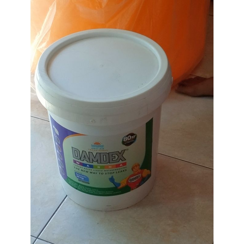 Jual Damdex warna 1 pail 20 kg. damdex waterprofing | Shopee Indonesia