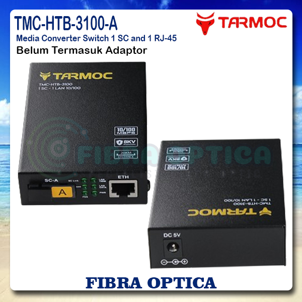 Jual Tarmoc TMC-HTB-3100-A | Media Converter tanpa Adaptor | Netlink HTB3100 1FO 1LAN 10/100 ...