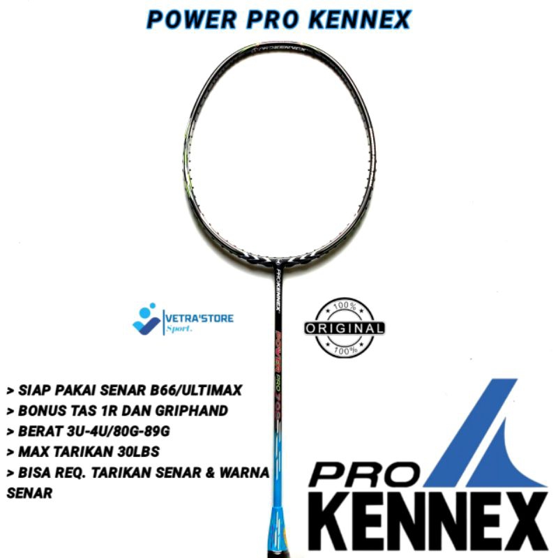 Jual RAKET BADMINTON PRO KENNEX POWER PRO ORIGINAL SIAP PAKAI GRATIS ...