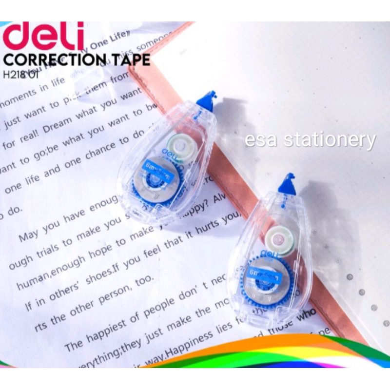 Jual Deli Correction Tape 6Mx5MM H218 01 | Shopee Indonesia