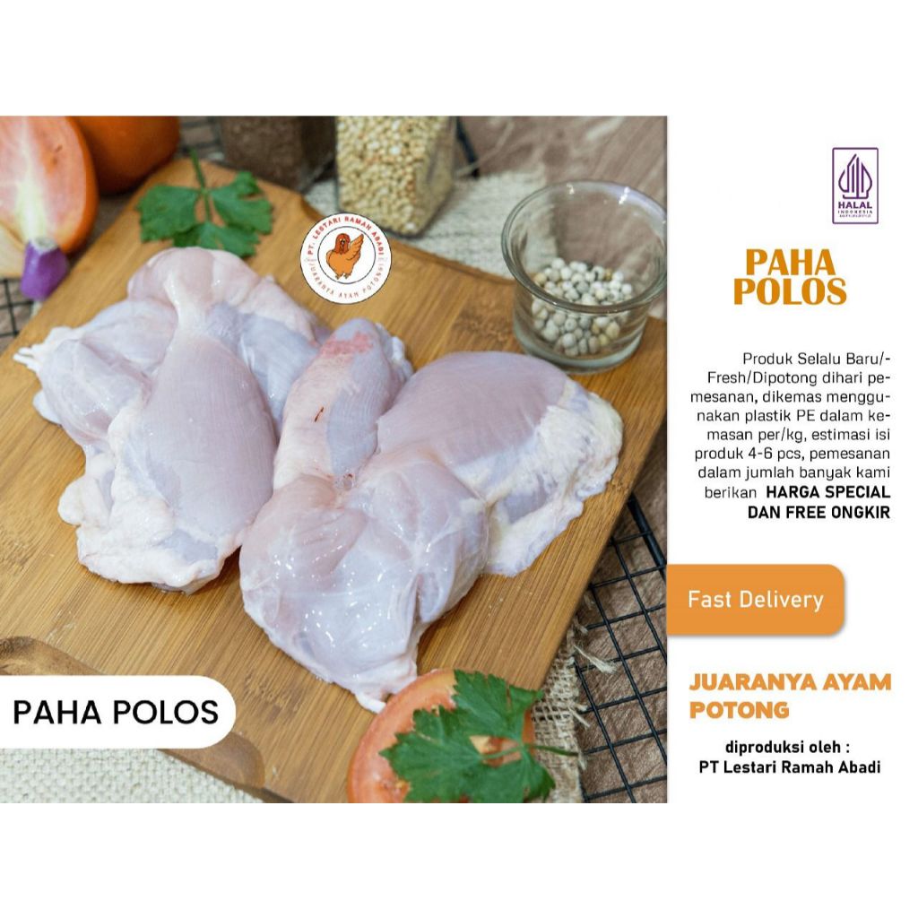 Jual Daging Ayam Paha Fillet Boneless Tanpa Kulit 1Kg | Shopee Indonesia