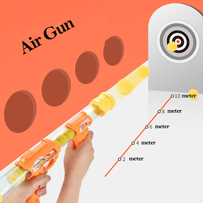Jual Mainan Pistol bertenaga udara air shooting gun soft bullet ...