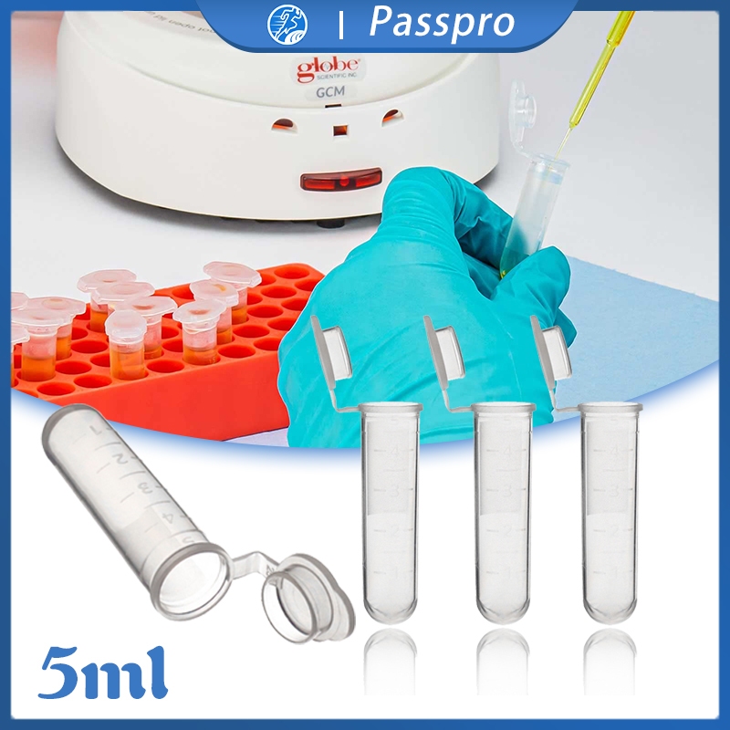 Jual Isi 200 Tube Centrifuge PCR Tube 5ml Microtube 5ml Cup Sample ...