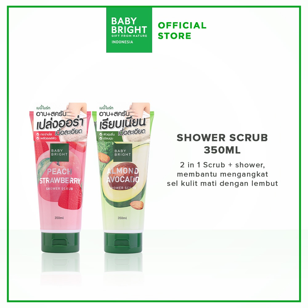 Jual Body Scrub Baby Bright | Shower Scrub 350ml | Baby Bright | Shopee Indonesia