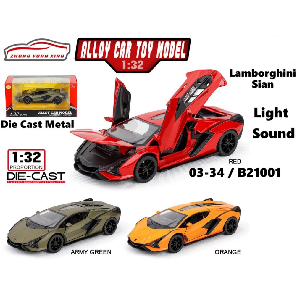 Jual SERBA SERBI Die cast skala 132 diecast car Lamborghini Sian Mobil ...