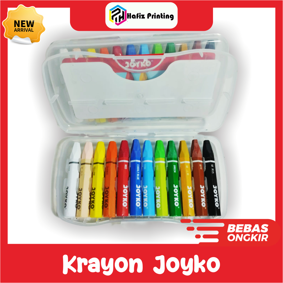 Jual Krayon Joyko 12 Warna Titi Joyko | Shopee Indonesia