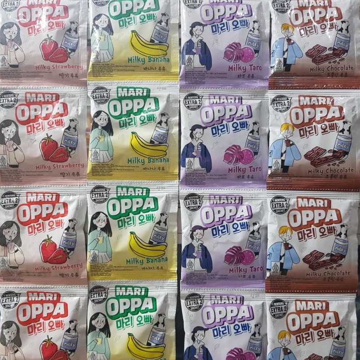 Jual EKSTRA PROMO MARI OPPA ANEKA RASA RENTENG MINUMAN SUSU KOREA 1 ...