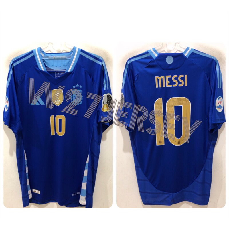 Jual JERSEY PLAYER ISSUE - ARGENTINA AWAY 2024 name player Messi ...